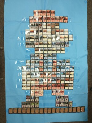 MTG Super Mario Bros "Mario" Fan Art Made out of Magic Cards 16 bit ...