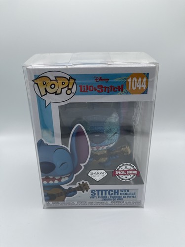 Funko Pop #1044 Disney Lilo & Stitch Stitch w/Ukulele Diamond Glitter ...
