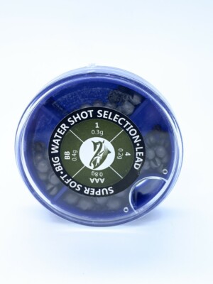 112 PIECES SUPER SOFT SPLIT LEAD SHOT SELECTION,SIZES 0.2G,03G,0.4G,0 ...