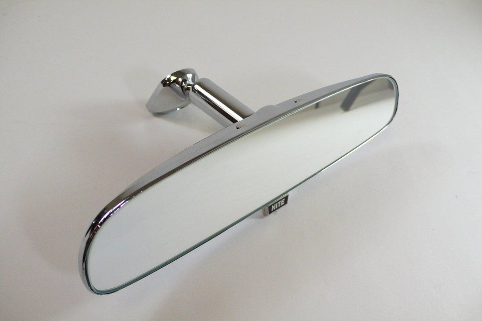 Chrome interior Rear view Mirror Day/night CHEVY HOT ROD Street ...