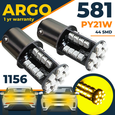 581 Bau15s Led Indicator Amber Smd Py21w Turn Signal Orange Repeater ...