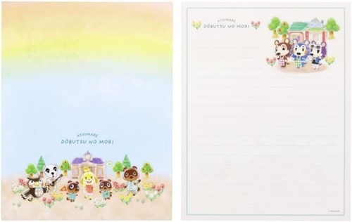 NEW Animal Crossing Letter set Green color / Nintendo official Store JP ...
