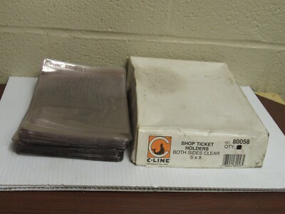 NEW LOT OF 47 C-LINE CLEAR SHOP TICKET HOLDER 80058 5X8 | eBay