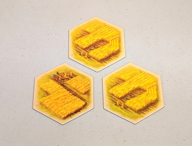 Settlers of Catan hex tiles - 5th edition - Wheat/Field - set of 3 | eBay
