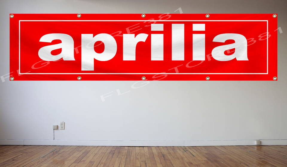 Aprilia Banner Flag 2x8Ft Moto GP Motorcycle Flag Wall Decor Garage ...