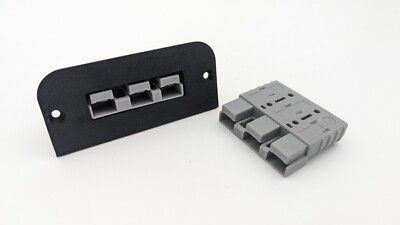 Anderson plug 50A 3 Pin panel and 2 x Plugs for Next gen ranger Tub ...