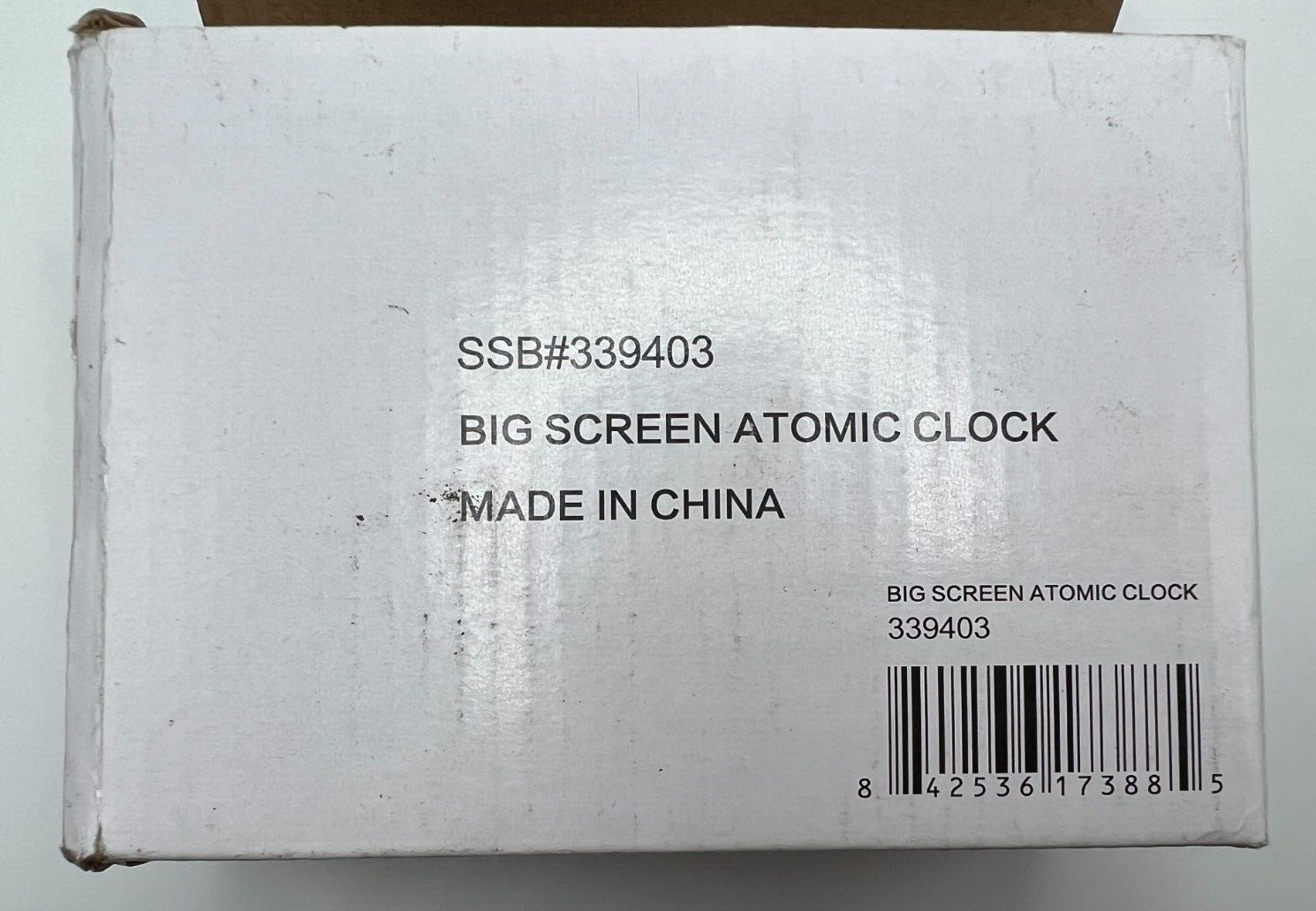 WalterDrake Big Screen Atomic Clock 339403 White | eBay