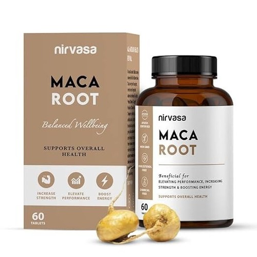Nirvasa Maca Root Tablets for Men & Women (800mg) | Cholesterol-Free ...