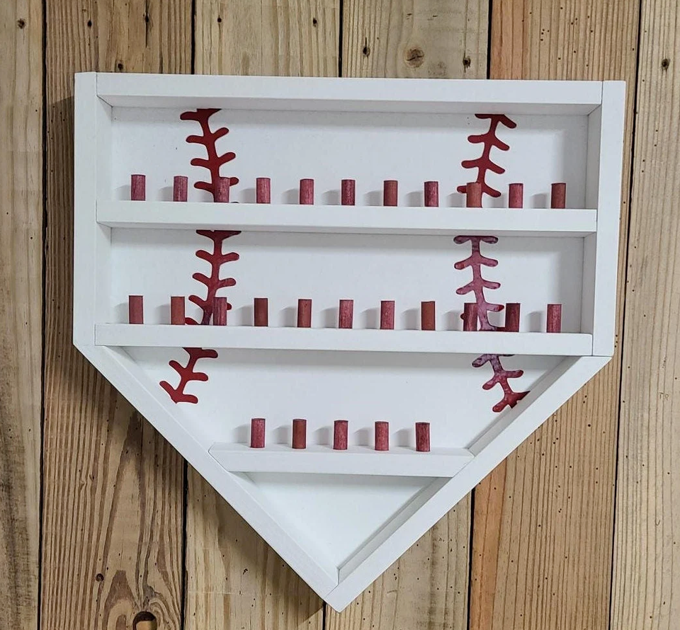 Baseball Home Plate Ring Holder. 27 Rings Personalized Display ...