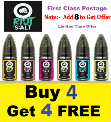 Riot Squad 10ml Nic Salt E Liquid 5mg / 10mg / 20mg 50/50 VG/PG - All ...