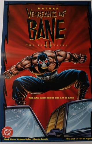 Bane batman vengeance redemption vintage poster 1995 17x11 dixon nolan ...