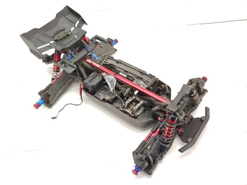 SUPER HD Traxxas Sledge 1/8 4wd Monster Truck Roller Slider Chassis RED ...