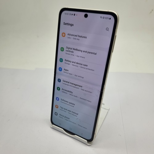 Samsung Galaxy Z Flip3 5G SM-F711B - 128GB - Cream (Unlocked) CREASE ...