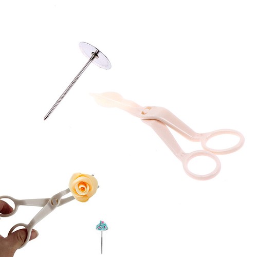 Flower Lifter Icing Fondant Cake Decorating Tool Scissor Clip Cream ...