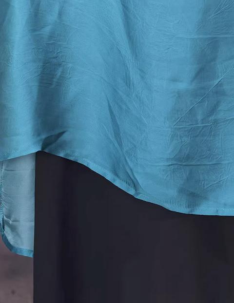 Womens Silk Print Floral Maxi Dress Kaftan Round Neck Loose Robe New ...