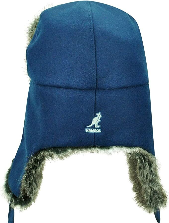 Kangol Wool Ushanka Trapper Style Hat Prussian Faux Fur Size Small | eBay