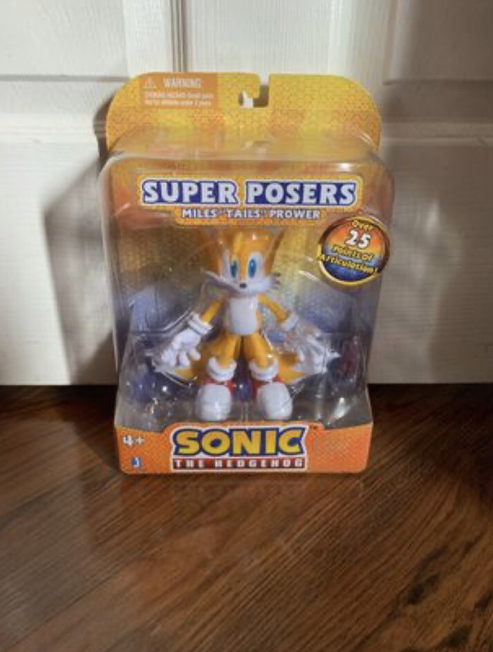 Sonic The Hedgehog "TAILS" “6.5" Super Posers Figure Jazwares SEGA RARE ...