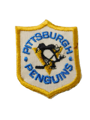 PITTSBURGH PENGUINS NHL HOCKEY VINTAGE TEAM LOGO PATCH BADGE 1970'S ...
