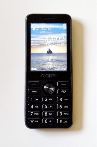 Alcatel 2003G Black Unlocked Mobile Phone Camera FM Radio In Good ...