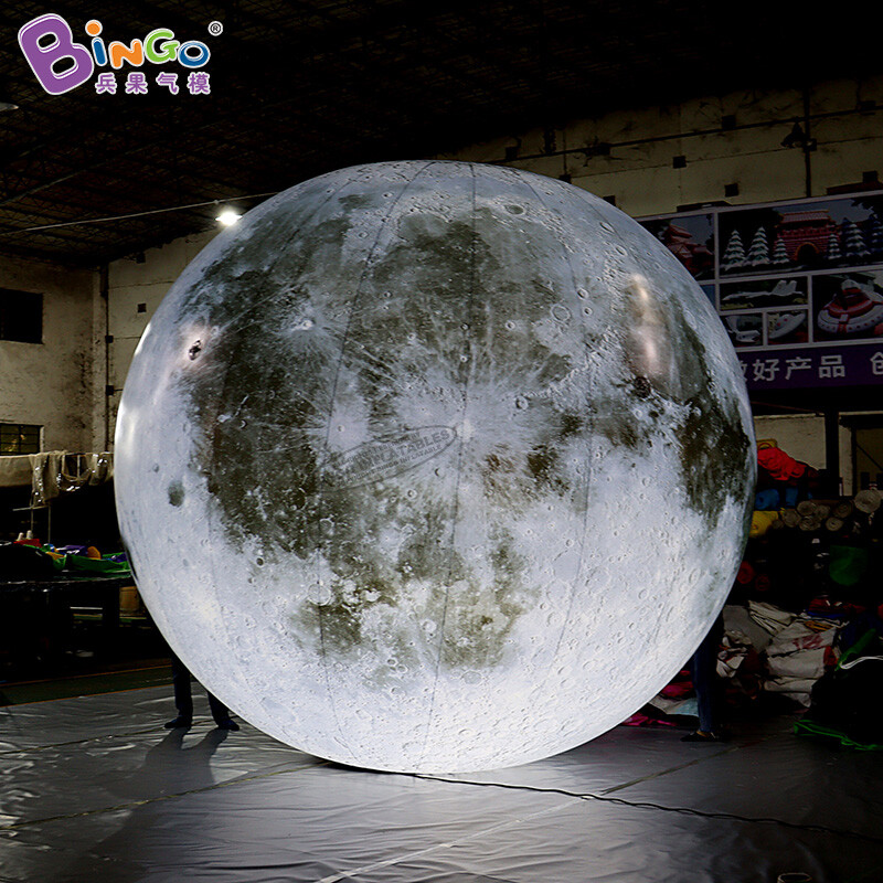 Inflatable Moon With LED Lights / Hanging Inflatable LED Moon Planet ...