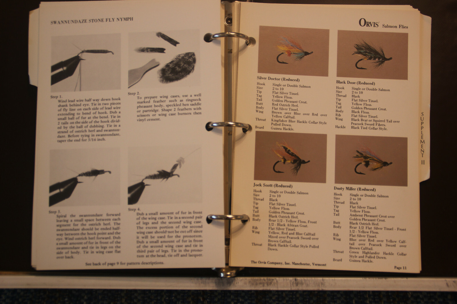 Index of Orvis Fly Patterns John Harder 1978 Fishing Tying Guide | eBay