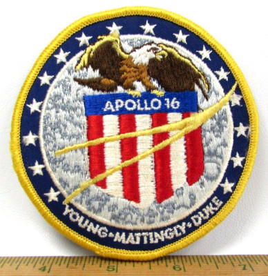 Vintage Apollo 16 NASA 1972 Jacket Patch Astronauts Young Mattingly Duke Space | eBay