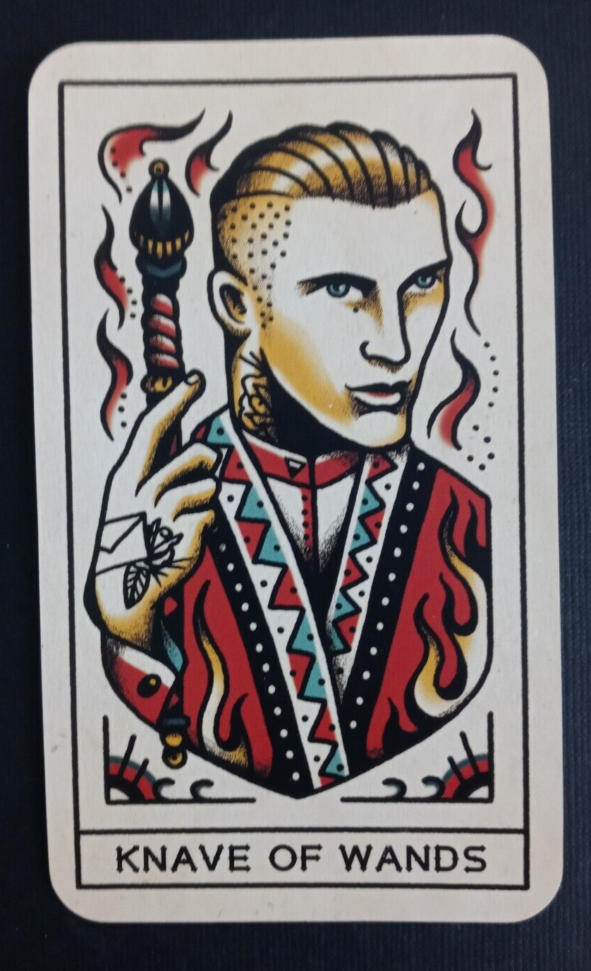 2018 Ink & Intuition Tattoo Tarot Card Knave Of Wands | eBay