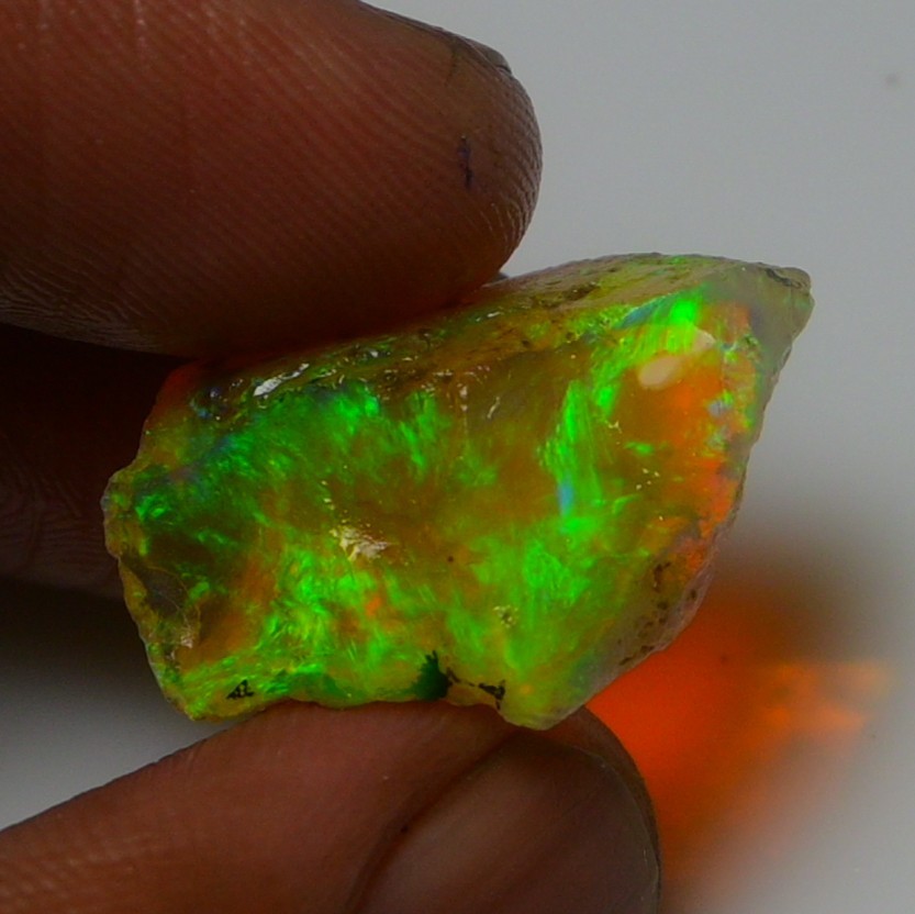 Large Opal Rough 11.75 Carat Natural Ethiopian Oil Opal Raw, Fire Opal ...