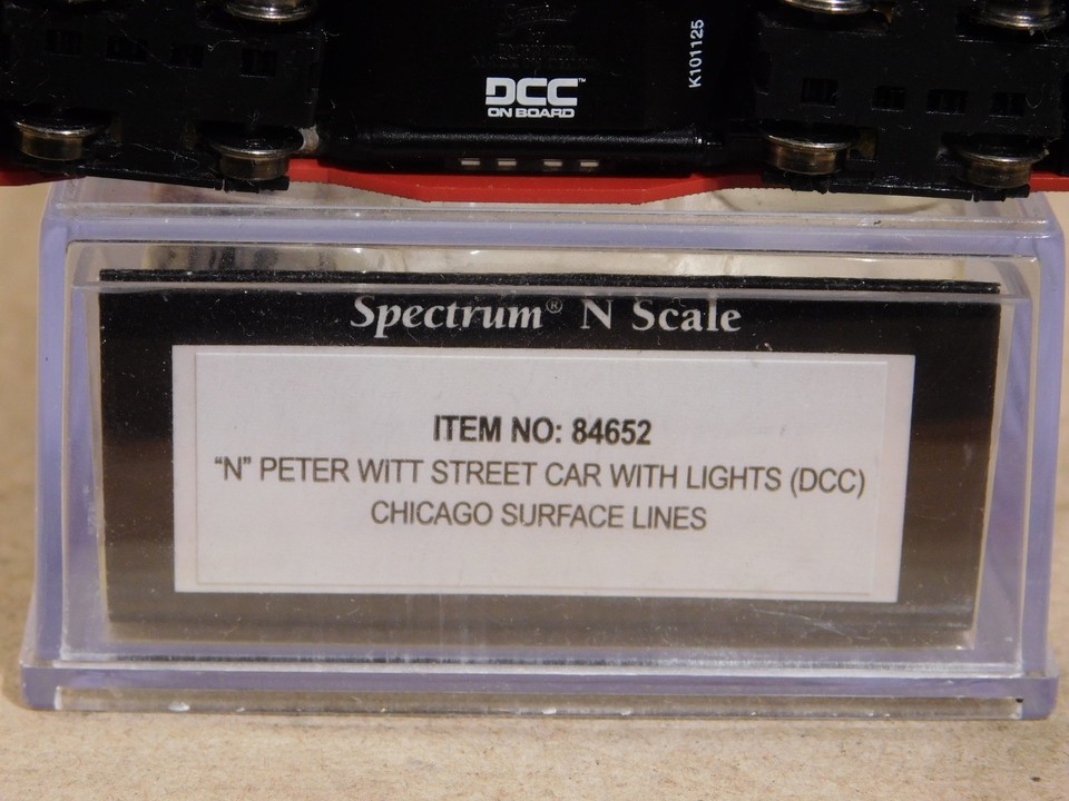 Bachmann Spectrum N Scale Peter Witt Chicago Surface Lines Streetcar ...