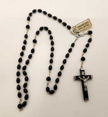 Rosary Beads With The Labels St John Henry Newman Rosary Blue Glass