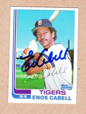 Enos Cabell signed 1982 Topps Traded/Update card #15T-Detroit Tigers | eBay