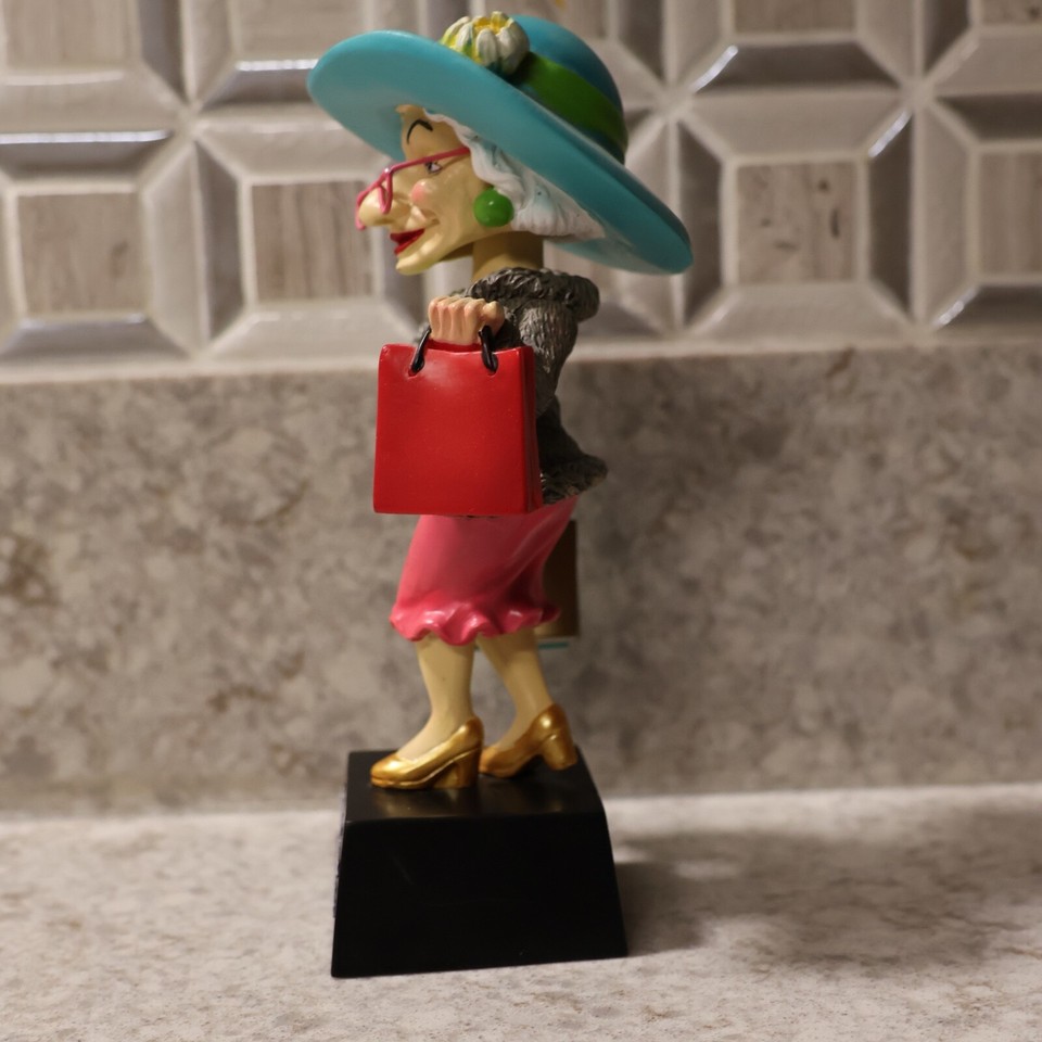 BIDDYS Senior citizen Figurine "Shopping is Cheaper" #12963 | eBay