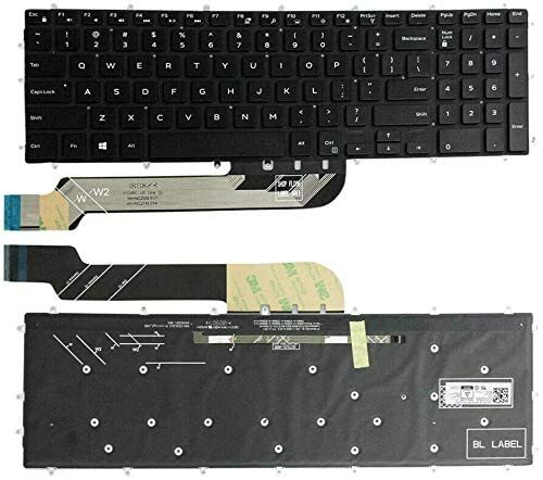 New US Black Backlit Keyboard for Dell P32E P32E001 P89F P89F001 | eBay