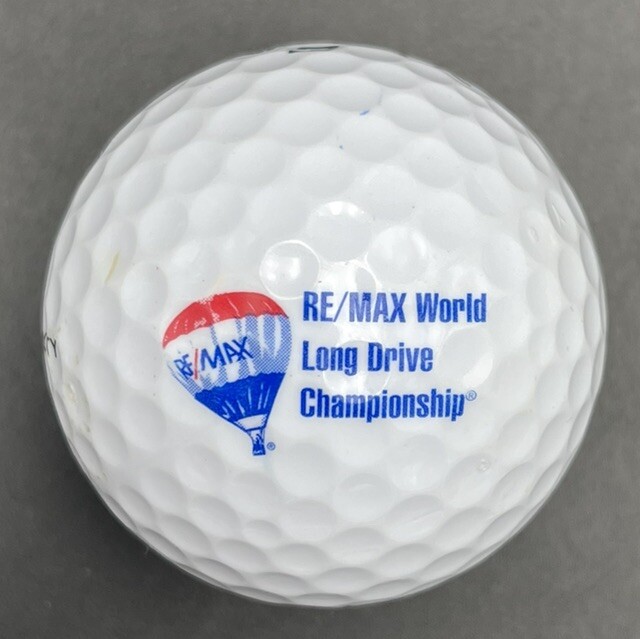 RE/MAX World Long Drive Championship Logo Golf Ball (1) Pinnacle Gold ...