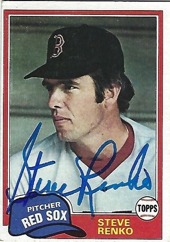 Autographed Signed 1981 Topps #63 Steve Renko Boston Red Sox | eBay
