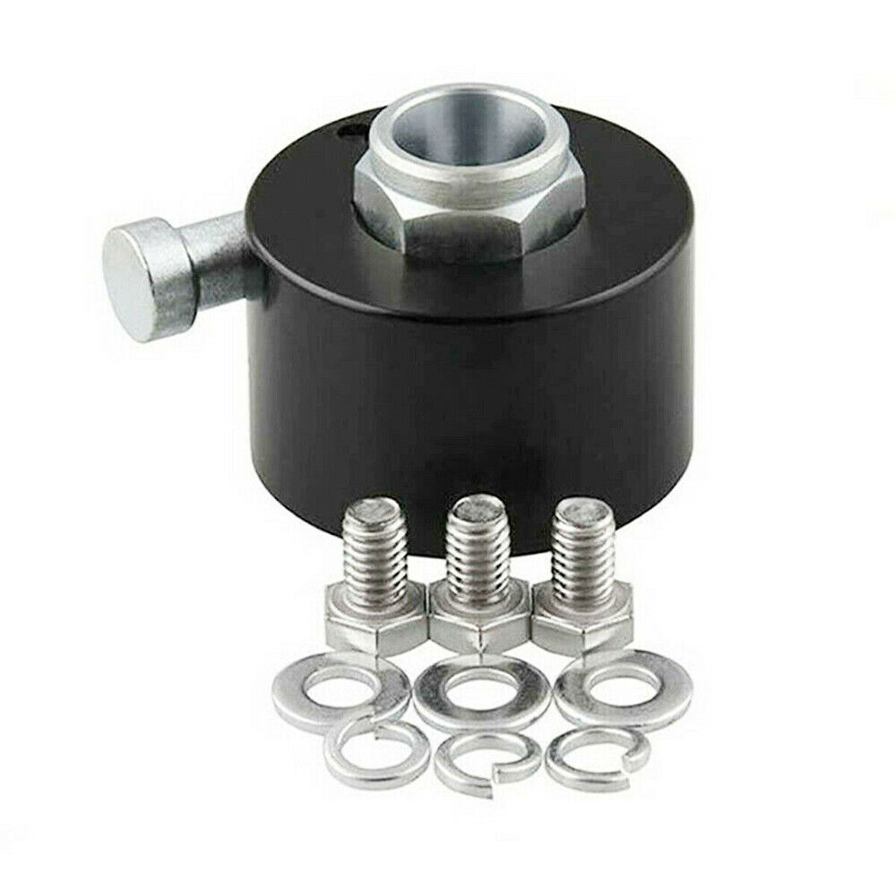 Black Steering Wheel Quick Release Disconnect Hub 3/4" Shaft Size For ...