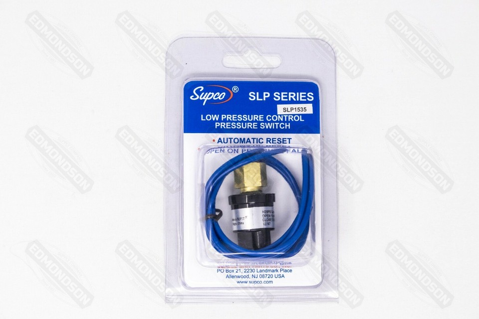 Supco SLP1535 Low Pressure Control Switch, 15-35 PSI | eBay