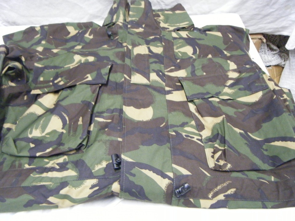 British Army RAF Issue DPM MVP Woodland GoreTex Waterproof Jacket Parka ...