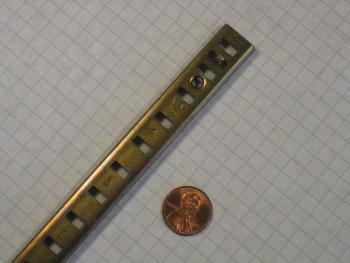 KV #255-36"-BRASS STEEL PILASTER STRIP, 36" LENGTH, 5/8" WIDTH, 3/16 ...