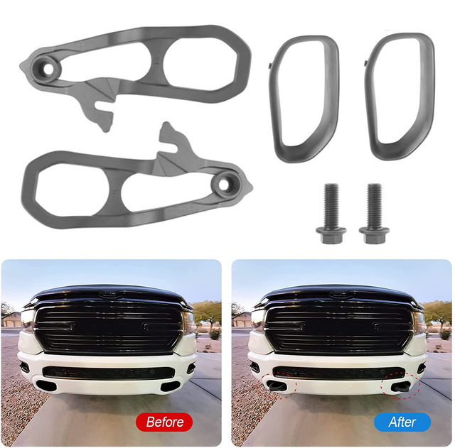 2019 Dodge RAM 1500 DT Set of 2 Chrome Tow Hooks Mopar 68288776aa ...