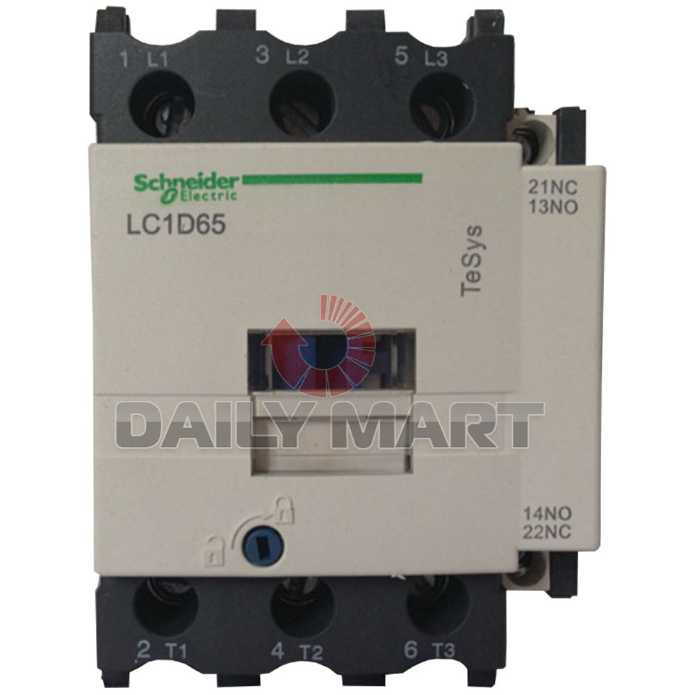 Schneider LC1D65F7 Telemecanique Square D TeSys 3-Pole DIN Contactor ...