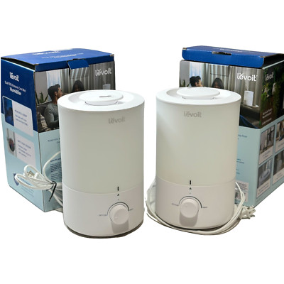 Pack of 2 LEVOIT Humidifiers for Bedroom Large Room Cool Mist Top Fill ...