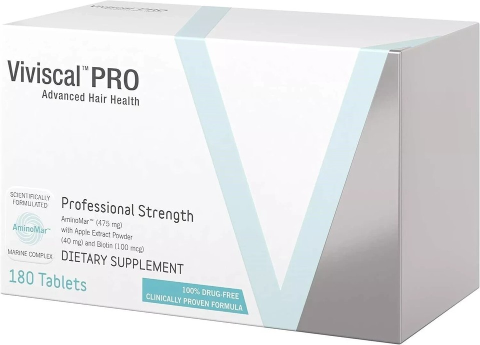 VIVISCAL PRO - Professional Hair Growth Supplement 180 Tablets ...