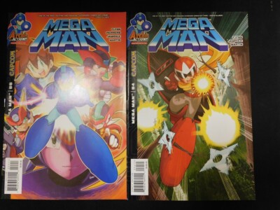 MEGA MAN 54 55 ARCHIE COMIC LOT CAPCOM IAN FLYNN SPAZ HERMS PEPPERS ...