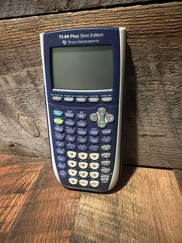 TI-84 Plus Silver Edition Graphing Calculator Color Blue Tested | eBay