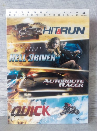 👉 4 DVD - HIT & RUN / HELL DRIVER / AUTOROUTE RACER / QUICK - 200% ...