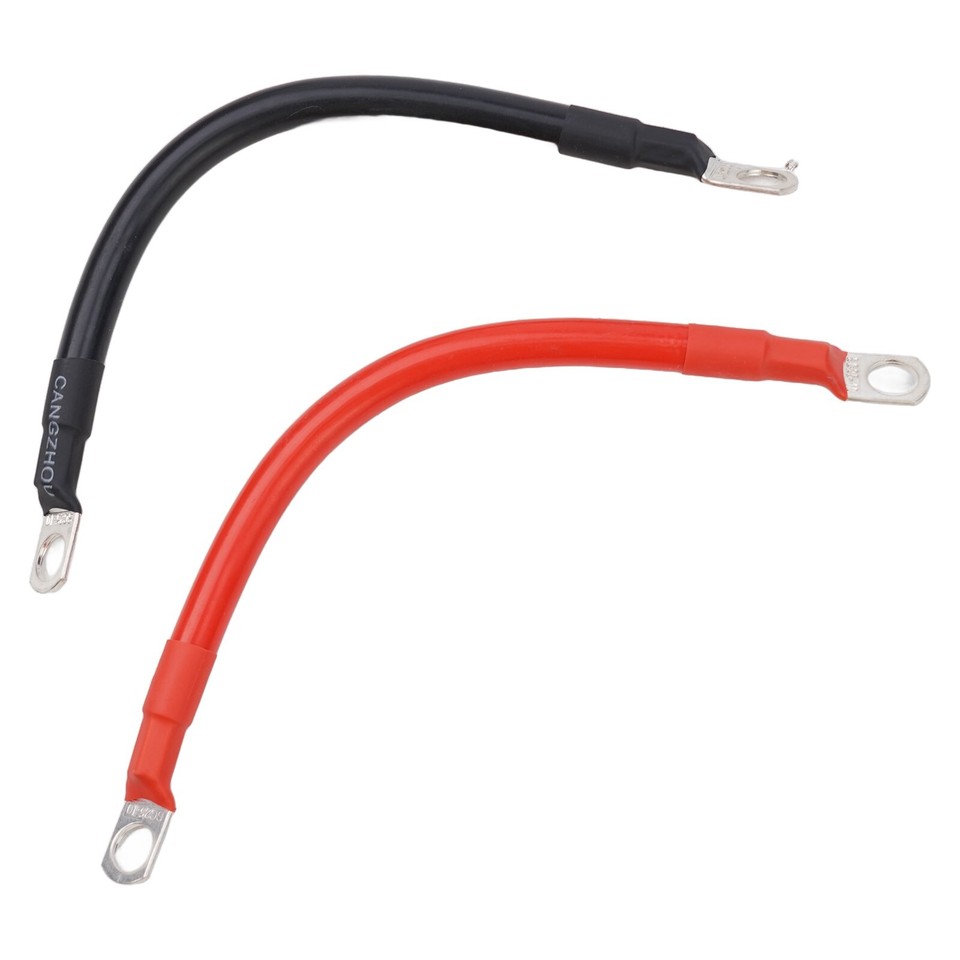19CM 12v Battery joiner Connector Dc Wire 100 Amp Cable & lugs, red ...