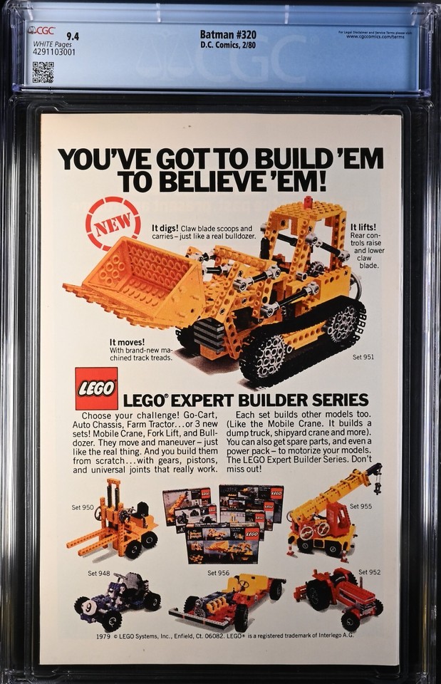 Batman 320 CGC 9.4 Bernie Wrightson WHITE PAGES 2/80 Curse of the ...