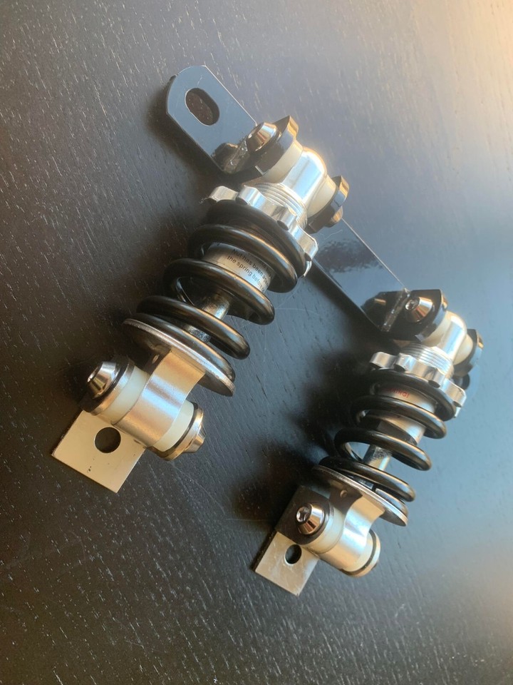 La Rosa Design Solo Seat Harley Chopper Bobber Rigid Dual bolt-on Mini ...