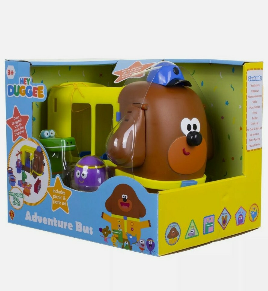 Hey Duggee Bus, Park and Picnic Playset - Children's Duggee Adventure ...